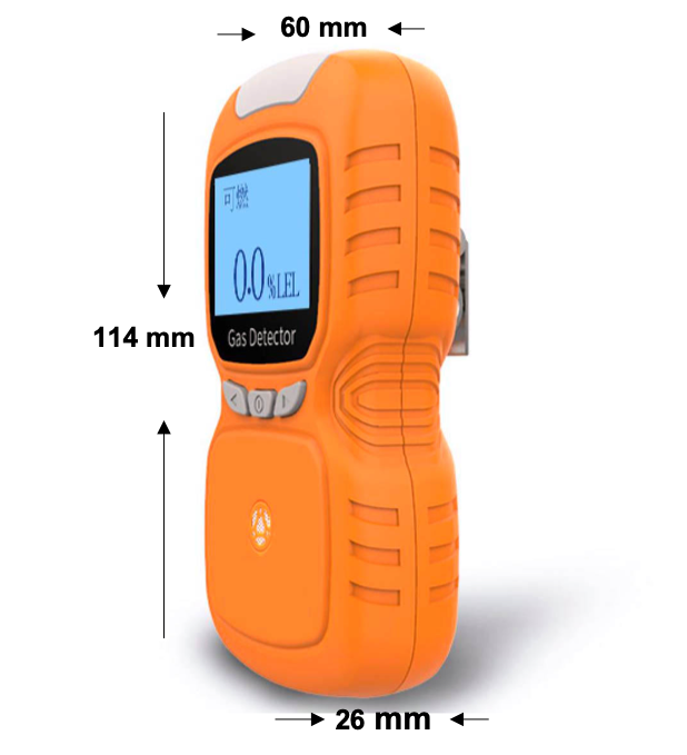 High Sensitivity Portable Single Gas Detector Diffusion Type OEM Accept