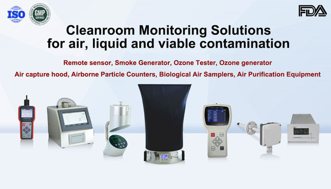 Pharmaceutical Portable Air Particle Counter Handheld Microbial Air ...