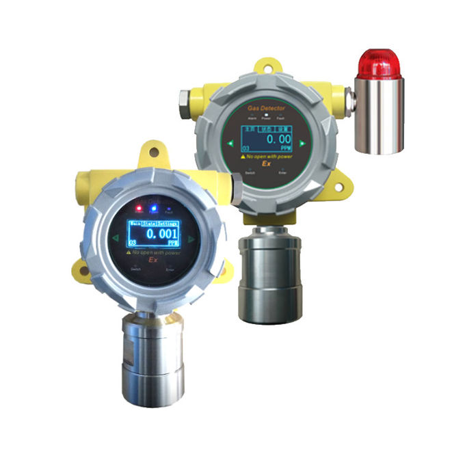 High Precision Remote Gas Detector , IP65 0 - 5PPM Fixed Ozone Gas ...