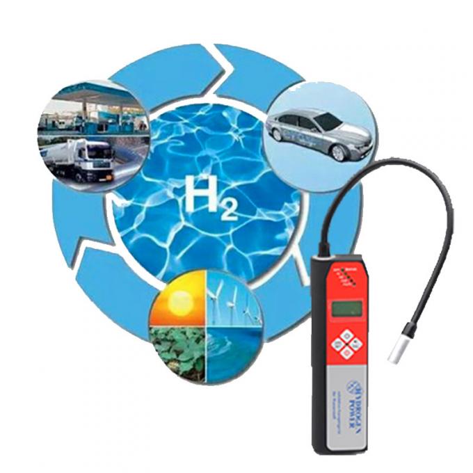 High Sensitivity H2 Gas Analyzer Handheld Hydrogen Leak Detector