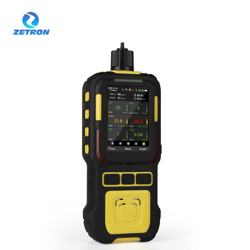 Industrial Place Zetron Portable Multi Gas Detector K-600M 6 In 1 With ...